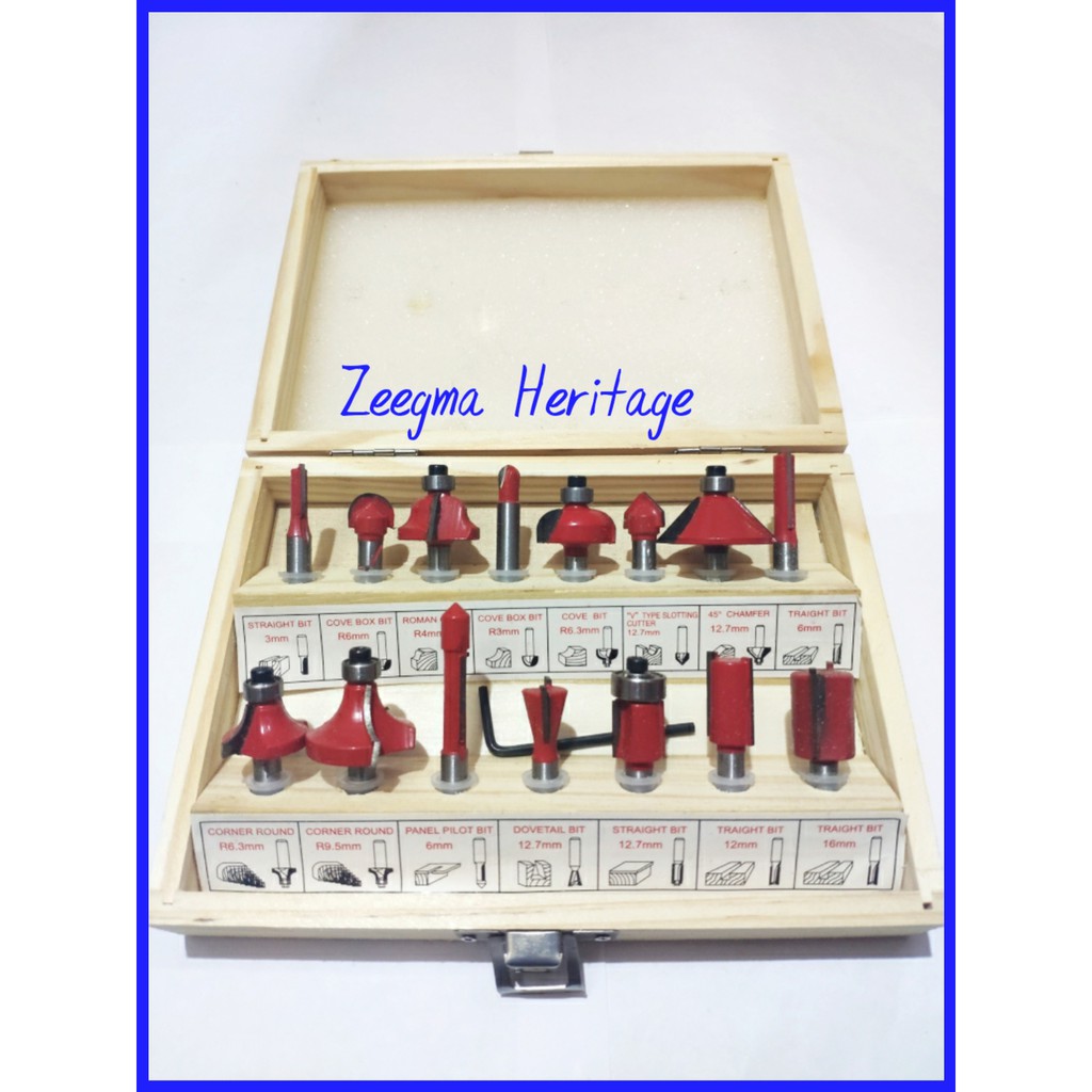 Jual Mata Bor Profil Kayu Router Bit Set HSS Untuk Kerajinan Kayu ...