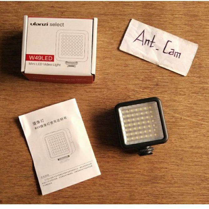 Jual lampu led w49 w 49 photo video vlog vloger kamera canon nikon sony ...