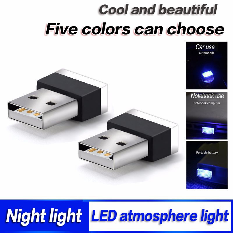 Jual USB LED mini Atmosphere Light Car Interior Lighting Accessory ...