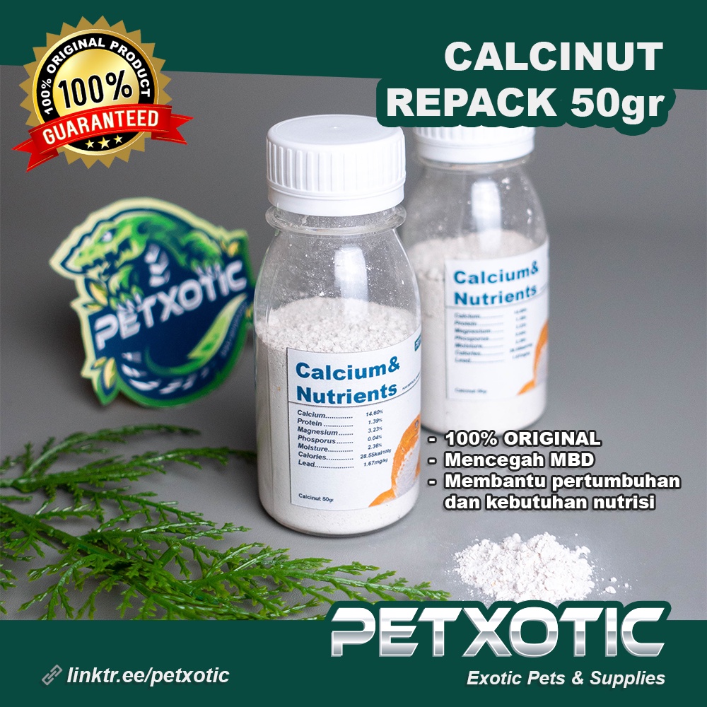 Jual CALCINUT Original Kalsium Reptile Gecko Hewan Multivitamin Repack ...