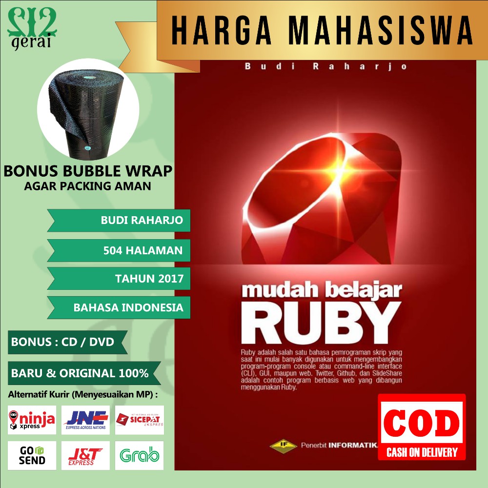 Jual BUKU MUDAH BELAJAR RUBY BUDI RAHARJO BUDI RAHARJO HARGA MAHASISWA ...
