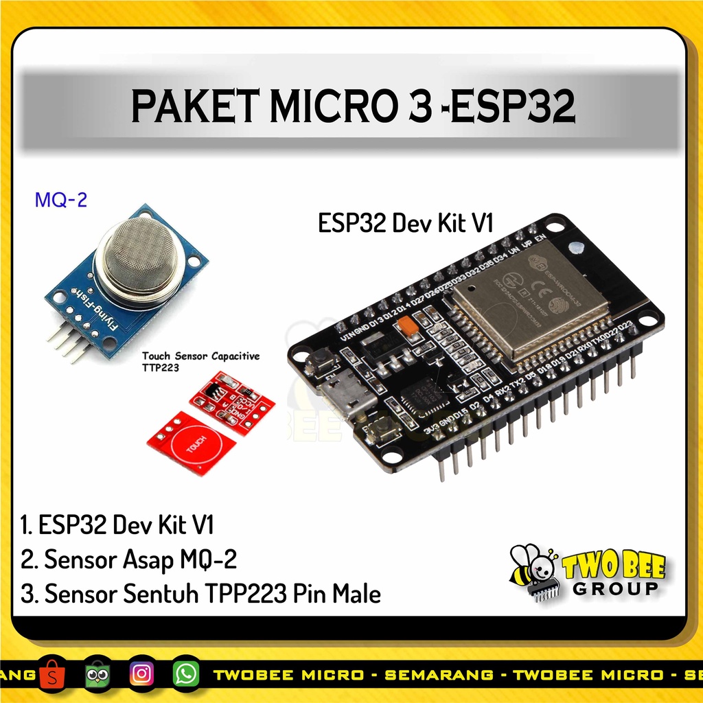 Jual Paket Belajar Micro Controller 3 (ESP32) | Shopee Indonesia