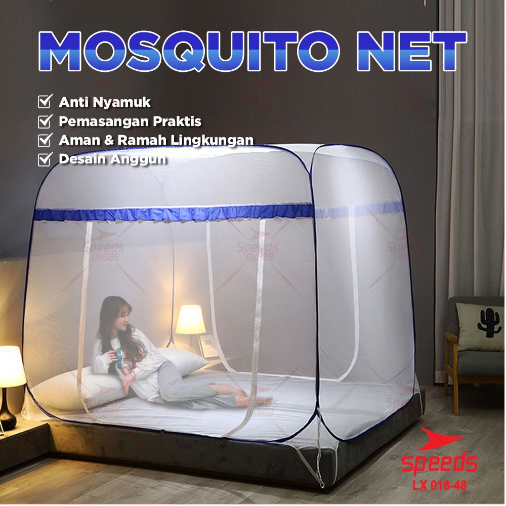 Jual SPEEDS Jaring Kelambu Anti Nyamuk Mosquito Net Selambu Nyamuk ...