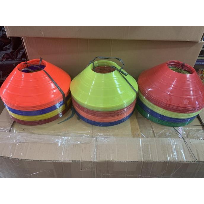 Jual Cone/cones mangkok Besar lebar 24Cm (isi 48pcs) untuk latihan Bola ...