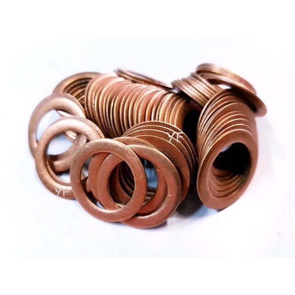 Jual PROMO!!!! Ring Baut Gasket Bolt & Nut Flat Ring Seal Tembaga ...