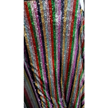 Jual kain/bahan Tile squin rainbow Payet seribu/ squin gradasi | Shopee ...