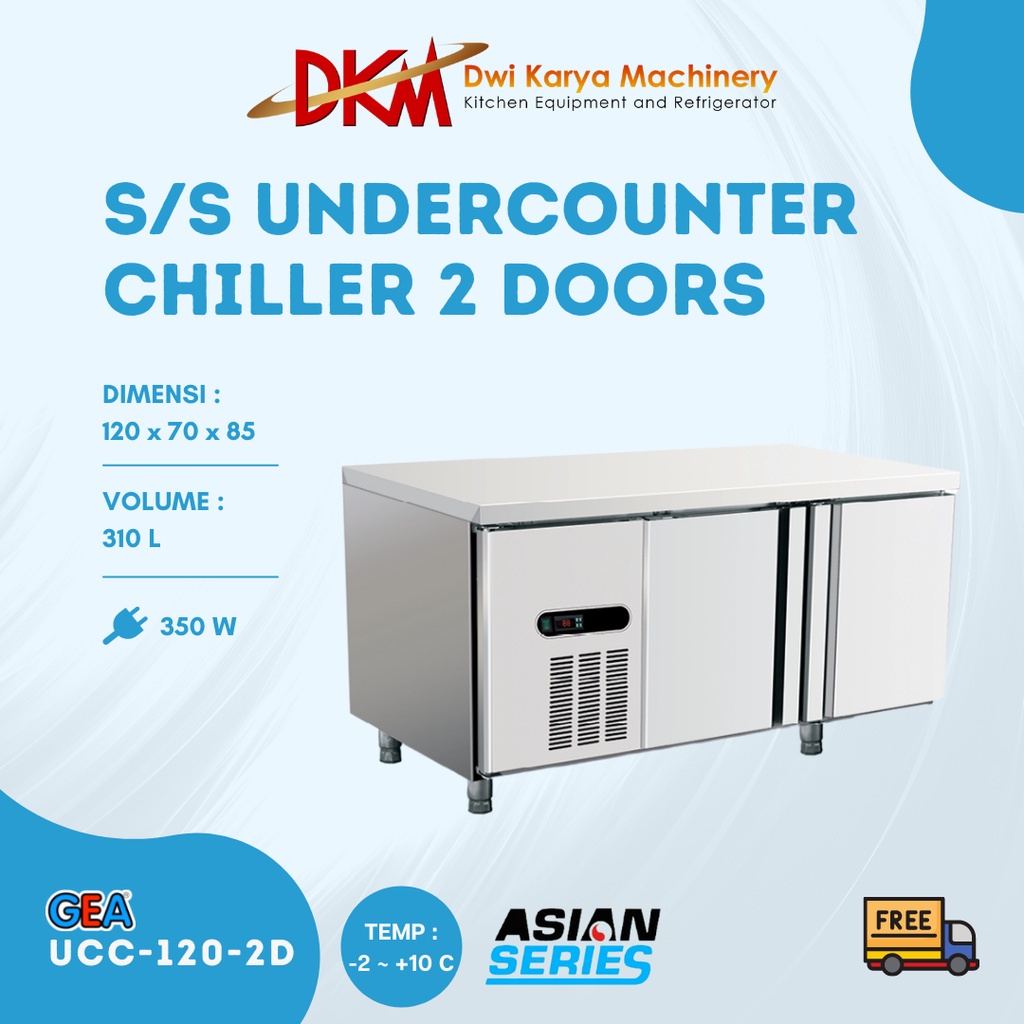 Jual GEA Under Counter Chiller 2 Pintu UCC-120-2D / Undercounter ...