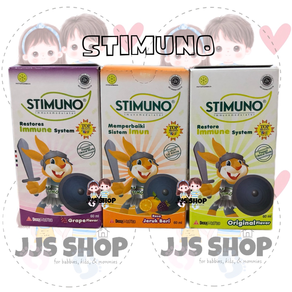 Jual STIMUNO SIRUP SYRUP MULTIVITAMIN ANAK MEMPERBAIKI SISTEM IMUN 60ML ...