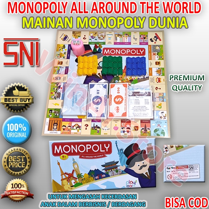 Jual MONOPOLI/MONOPOLY DUNIA MONOPOLI ANAK/MONOPOYHADIAH/KADO/MAINAN ...