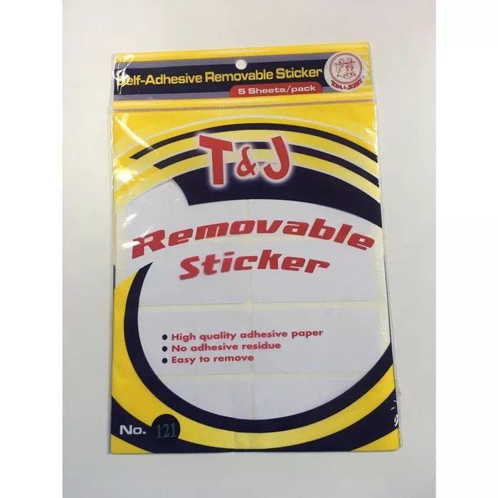 Jual T&J Labels LABEL T&J REMOVABLE 121 | Shopee Indonesia