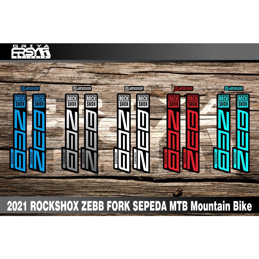 Jual Decal Sticker Sepeda ROCKSHOX 2021 ZEB ULTIMATE Fork stiker sepeda ...