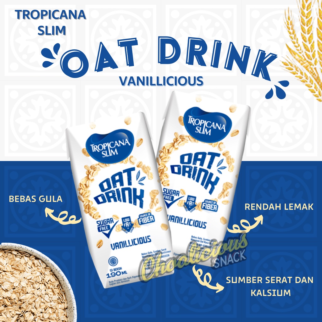 Jual TROPICANA SLIM Oat Drink Vanillicious 190 ml - Ready to Drink | Shopee Indonesia