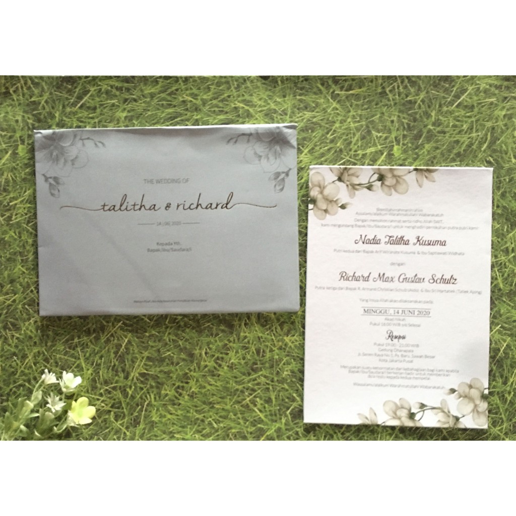 Jual Undangan Pernikahan Hard Cover Landscape | Shopee Indonesia