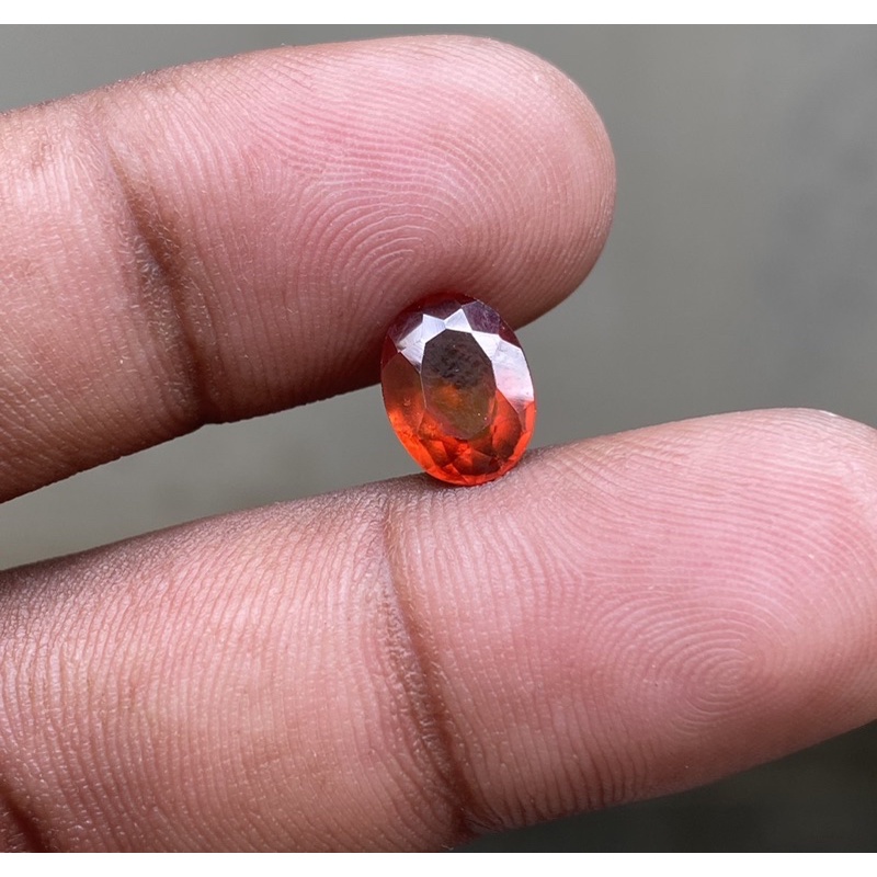 Jual Batu Garnet Natural Hessonite Garnet Asli Batu Garnet HQ Dim 10x7x4 Shopee Indonesia
