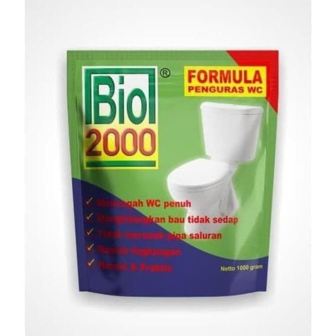 Jual Bio 2000 Bio2000 Anti Sumbat Penguras WC septic tank 1000 gram 1kg ...