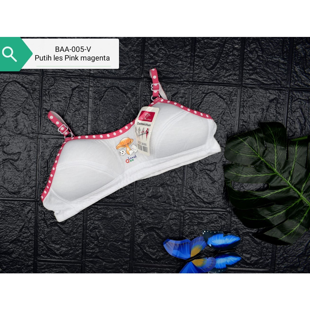 Jual BRA Anak SD/SMP BH Training Anak Morif Jamur Tanpa Busa Tanpa ...