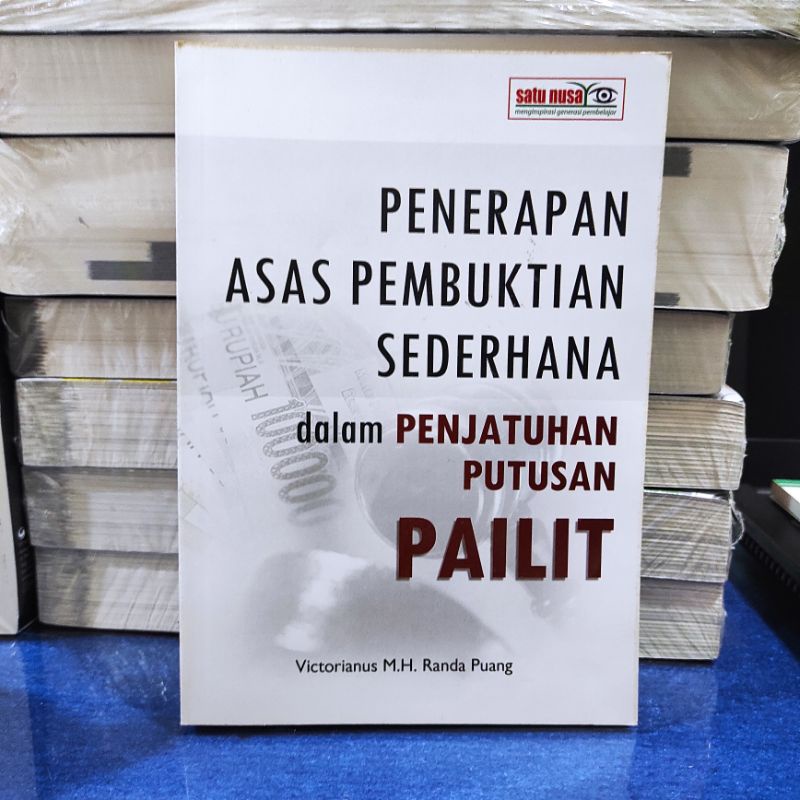 Jual BUKU PENERAPAN ASAS PEMBUKTIAN SEDERHANA DALAM PENJATUHAN PUTUSAN ...