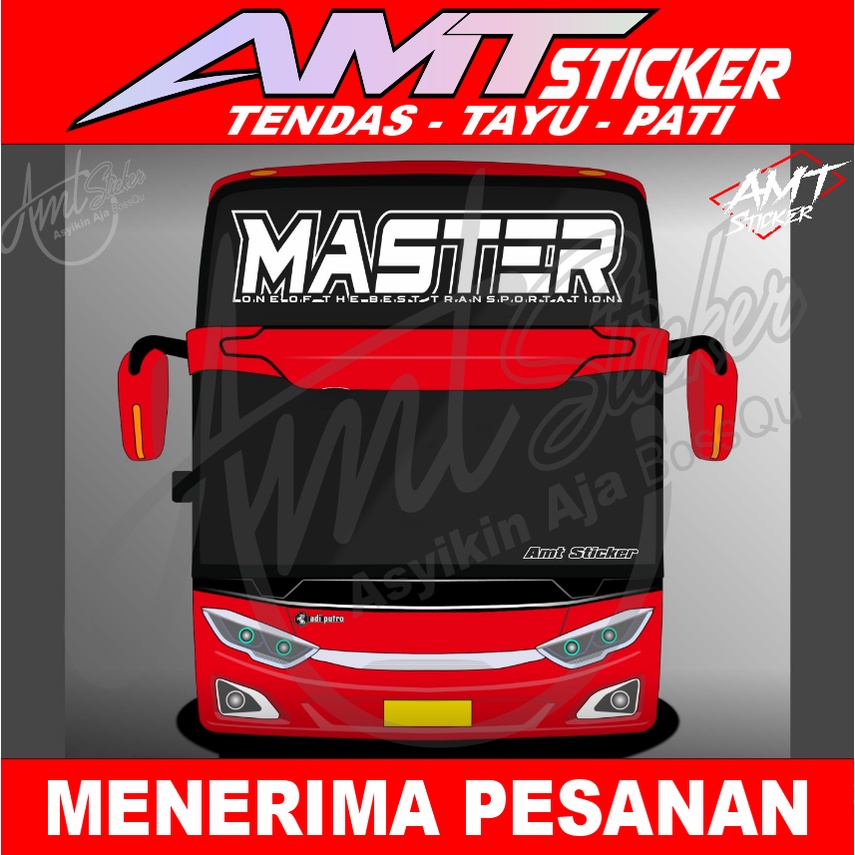 Jual [CUTTING] STICKER KACA DEPAN BUS UKURAN 170X40 CM | Shopee Indonesia