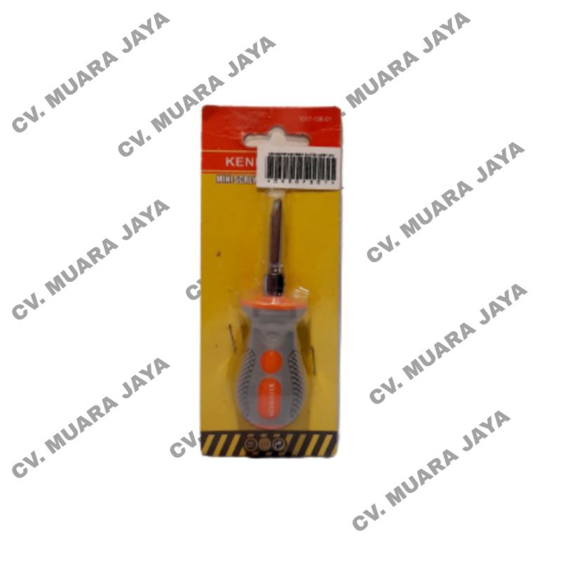 Jual Obeng 2 way buntek karet - oren abu-abu KENMASTER mini screw ...