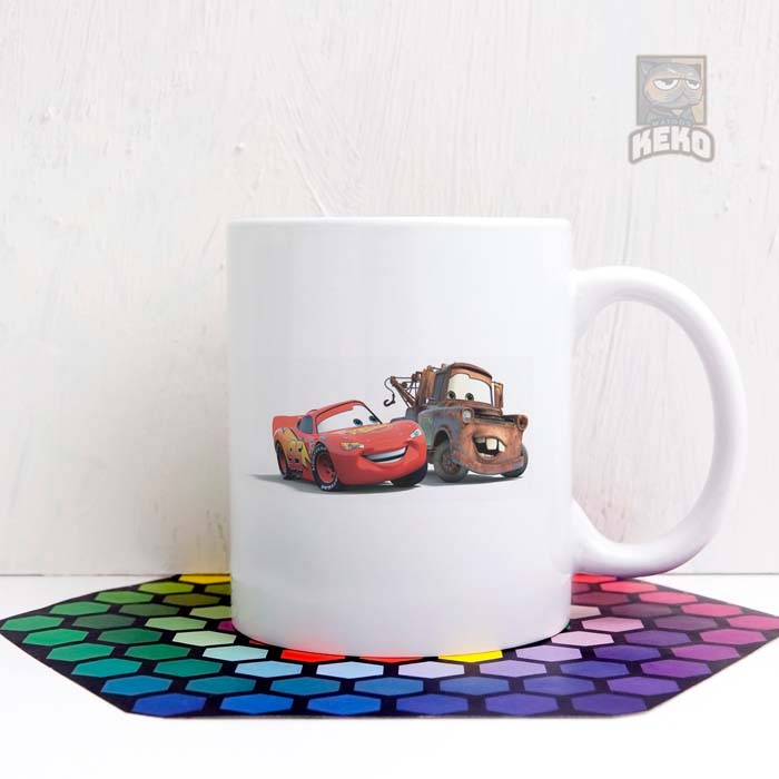 Jual Mug Keramik Lightning McQueen and Tow Mater Disnep | Shopee Indonesia