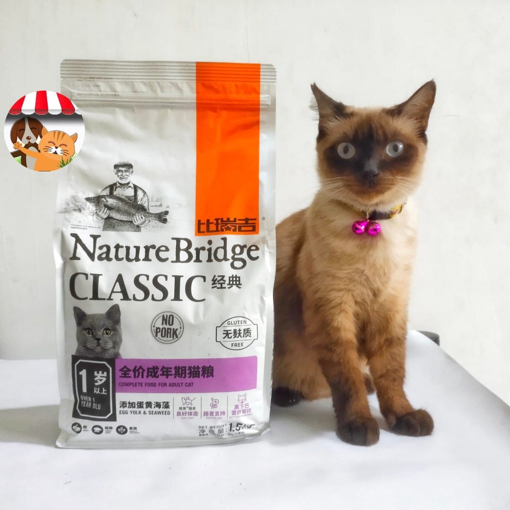 Jual Nature Bridge Classic Adult 1.5kg Cat Food - Makanan Kucing Dewasa ...