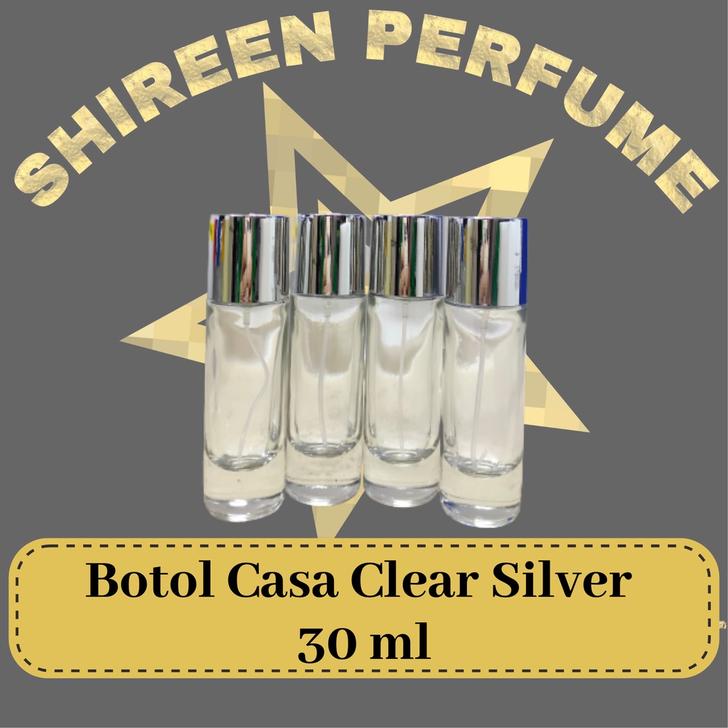 Jual BOTOL CASA 30ML CLEAR SILVER 12PCS | Shopee Indonesia