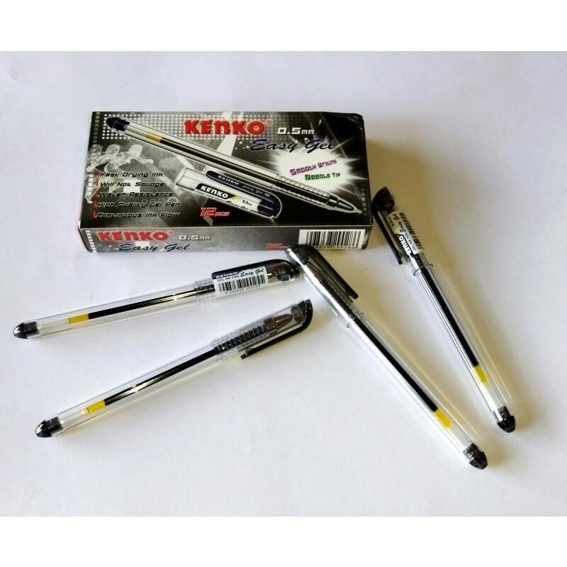 Jual Pen Pulpen Ballpoint Kenko Easy Gel 0,5 Satuan | Shopee Indonesia