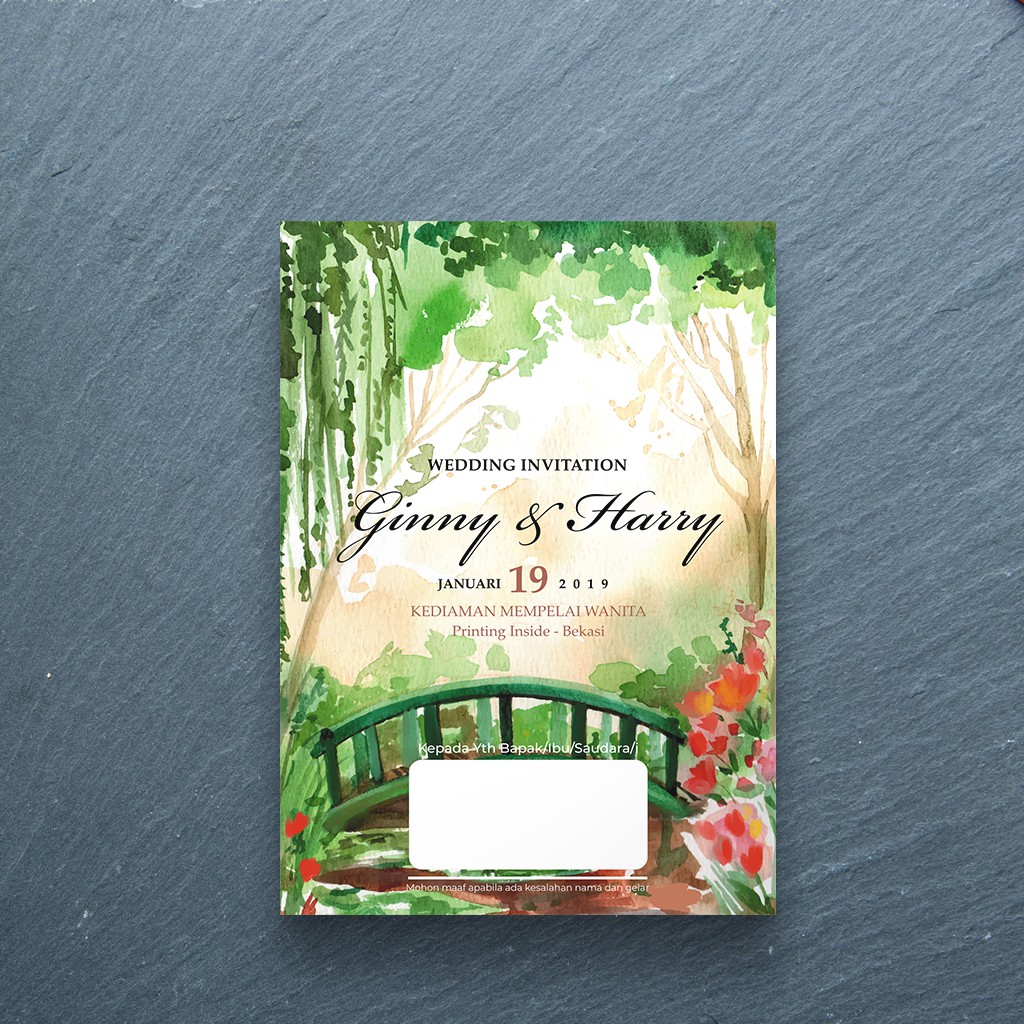 Jual FREE DENAH undangan pernikahan rustic vintage, Cetak Blangko ...