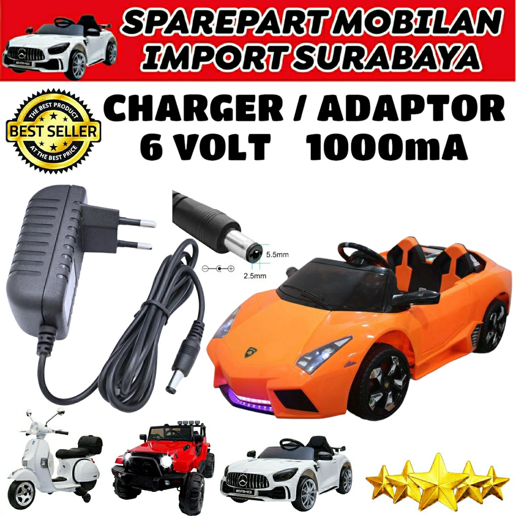 Jual CHARGER 6 VOLT AC 50/60HZ MOBIL MOTOR PCX PMB VESPA SCOOPY YOTTA ...