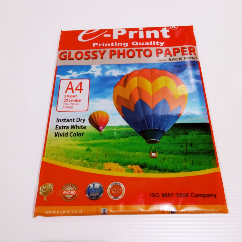 Jual KERTAS FOTO A4 210 GRAM SUPER GLOSSY PHOTO PAPER A4 210 GSM ...