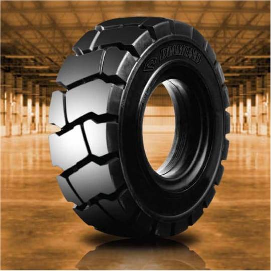 Jual Ban Solid / Mati Forklift 6.50-10 650-10 650x10 merk Diamond | Shopee Indonesia