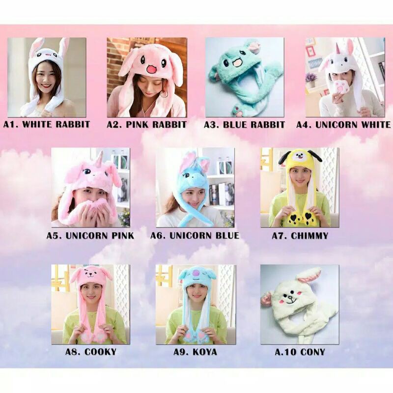 Jual Topi Kelinci Bergerak / Bunny Hat Karakter | Shopee Indonesia