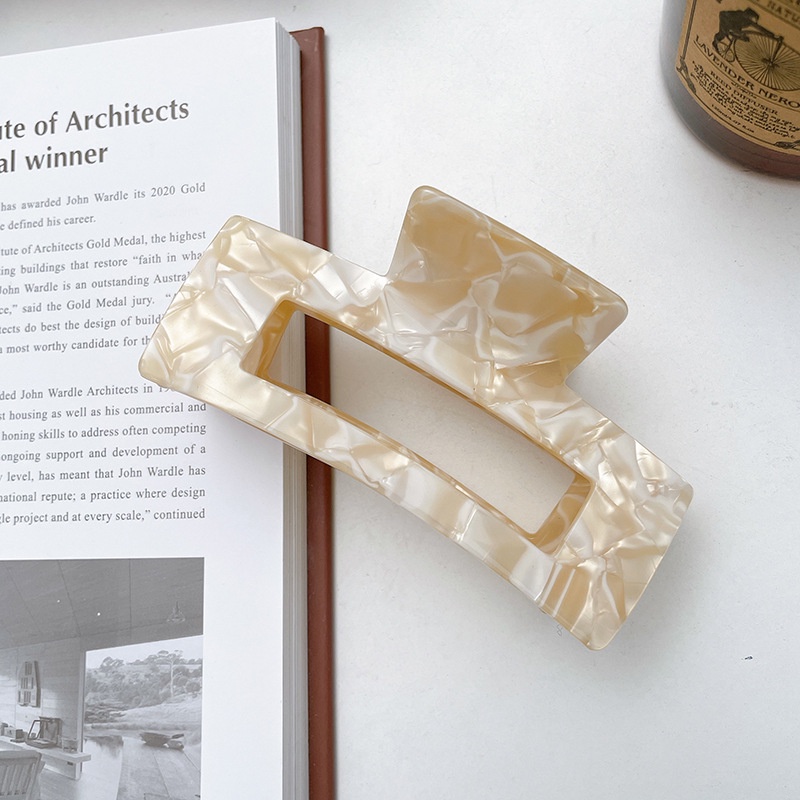 Jual JEPIT KLIP RAMBUT KOTAK MEDIUM JUMBO GLOSSY MOTIF LEOPARD MARBLE ...