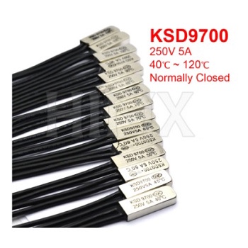 Jual Thermostat Thermal KSD9700 Bimetal 250v 5A Sensor Suhu Temperatur close | Shopee Indonesia