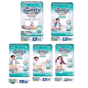 Jual Sweety Silver pants NBS-40 S32 M28 L26 XL24 XXL22 popok celana ...