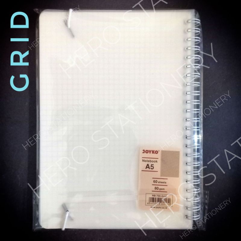 Jual Buku agenda notebook notes garis kotak joyko A5 60 lembar NB-700 ...
