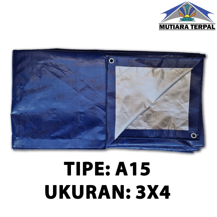 Jual Terpal Plastik A15 Biru Silver Ukuran 3x4 | Shopee Indonesia