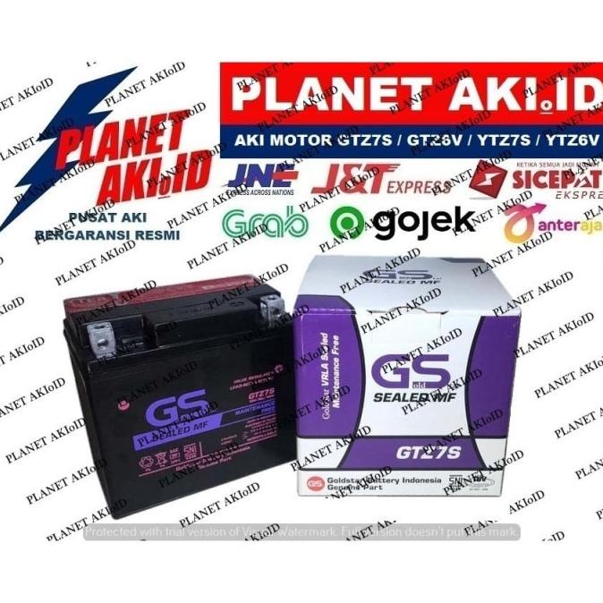 Jual Aki Motor GTZ7S GS Y Accu Kering MF planeta76 dijamin | Shopee ...