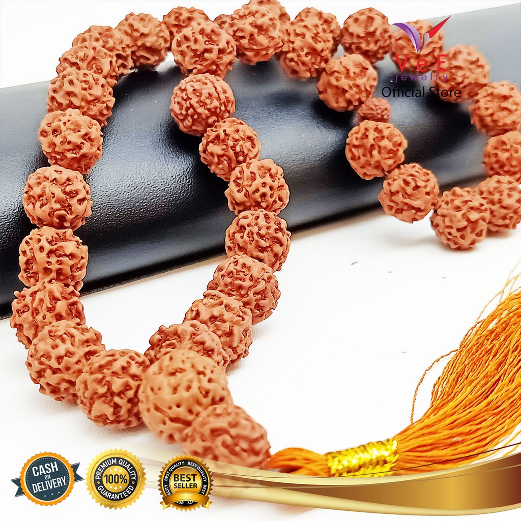 Jual Tasbih Biji Buah Genitri Jenitri 33 Butir- VeE Kalung Terapi ...