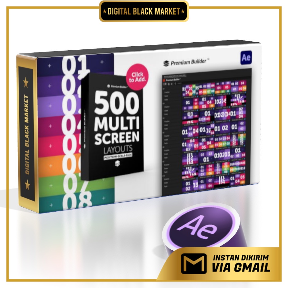 Jual Premium Builder - Multi Screen Layouts Pack - After Effect ...