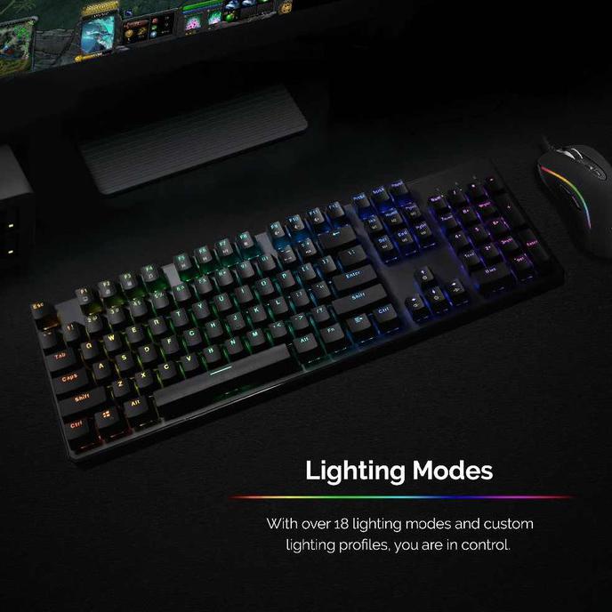 Jual PROMO TECWARE Phantom 104 RGB Mechanical Gaming Keyboard Outemu ...