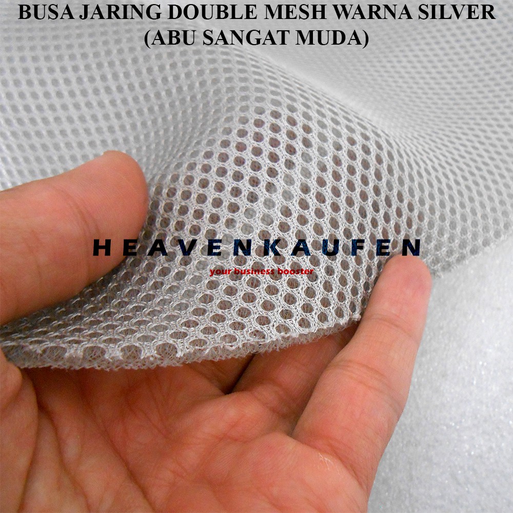 Jual Bahan Kain Jaring Jala Double Dobel Mesh / Mesh Sandwich Abu ...