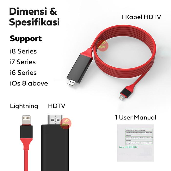 Jual Kabel Lightning To Hdmi 2K Hdtv Cable Iphone Ipad Konverter ...
