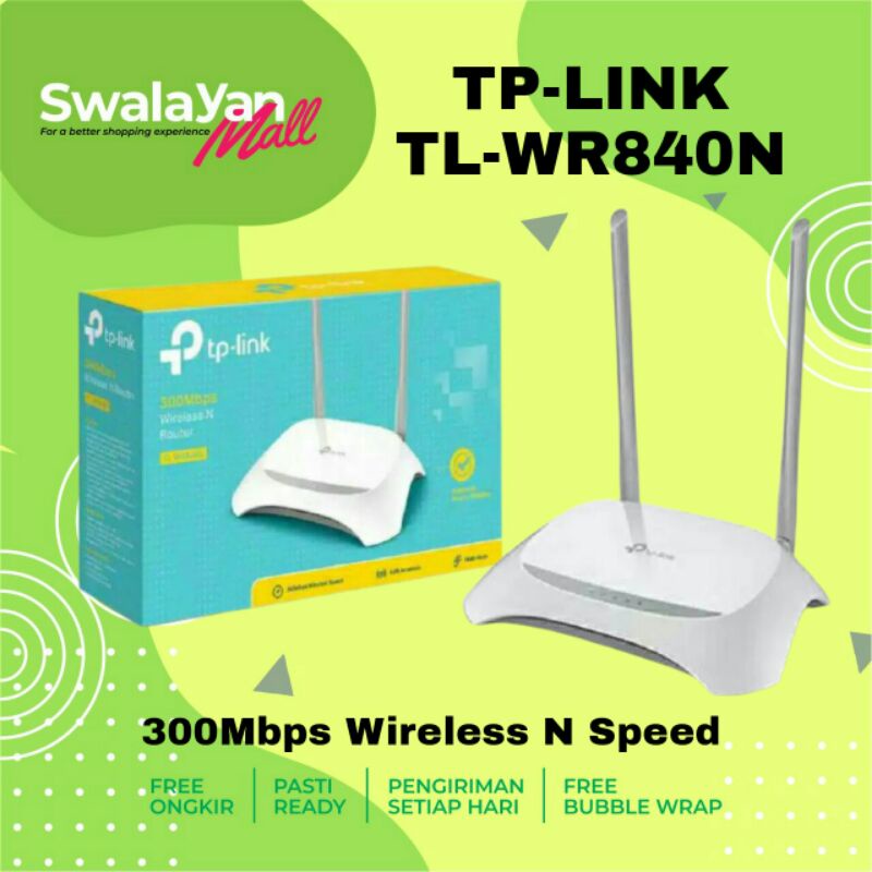 Jual TP-LINK TL-WR840N Wireless dan Router Wifi 300Mbps TPLINK | Shopee Indonesia