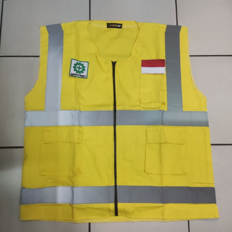Jual Rompi Safety Proyek / Seragam kerja Safety Wana Kuning - Bahan ...