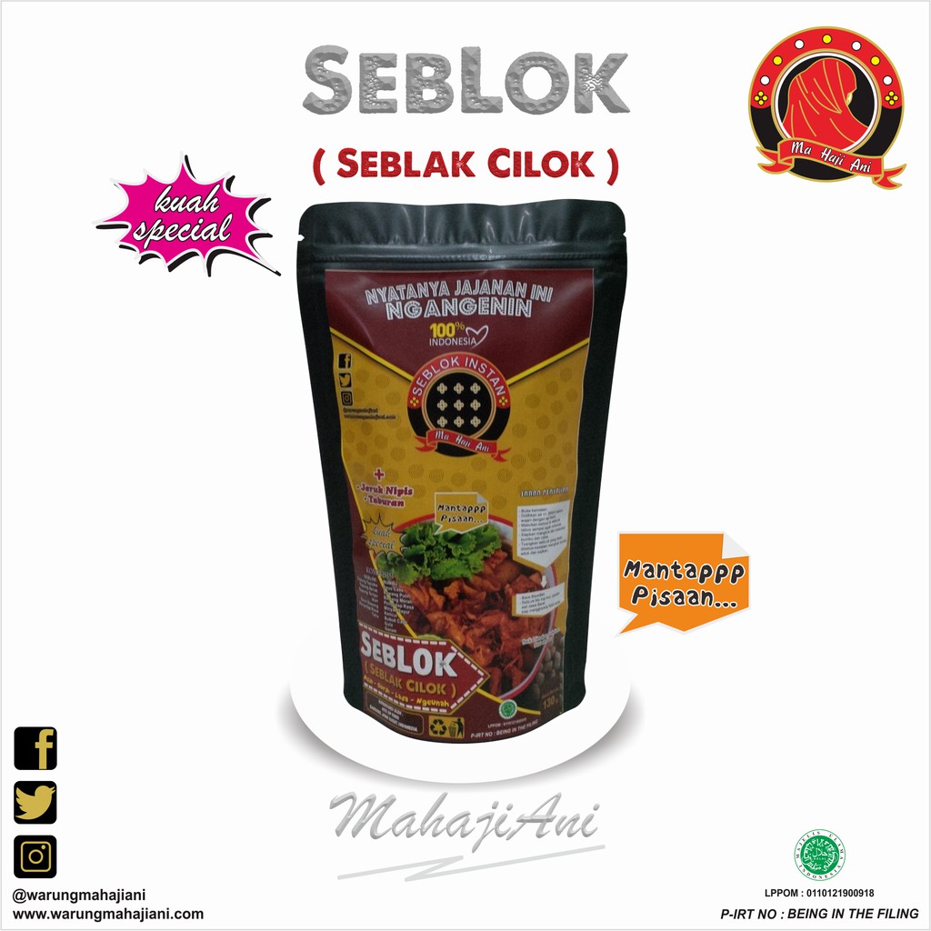 Jual SEBLOK Seblak Cilok Jajanan Kekinian Oleh Oleh Bandung | Shopee ...