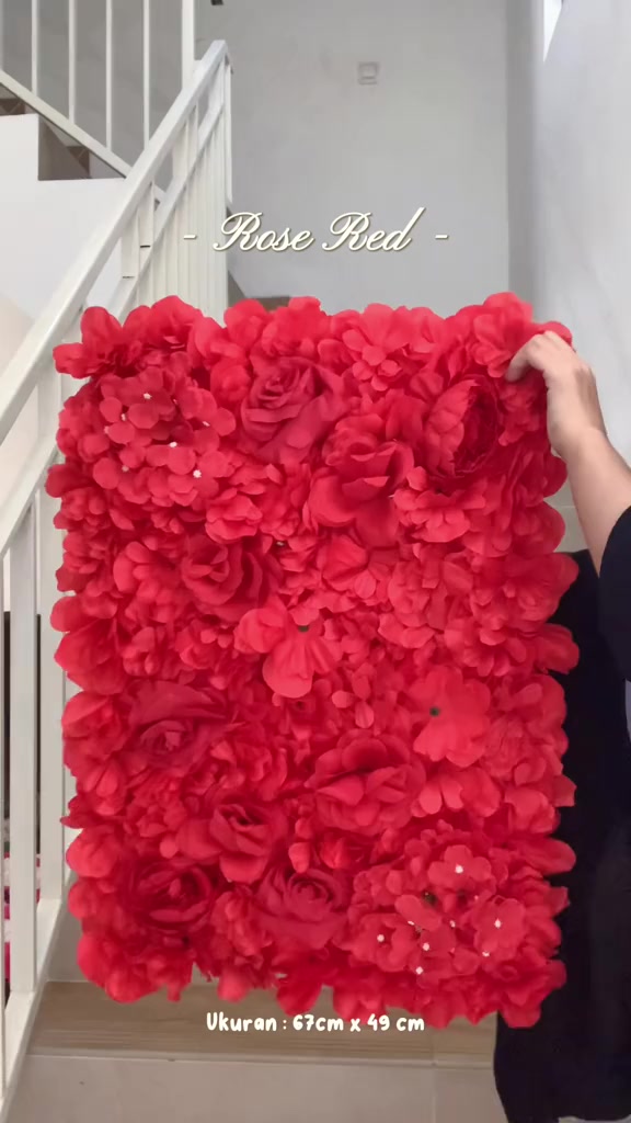 Jual Panel Dinding Karangan Bunga 3D Flower Wall Bahan Sutra Dekorasi ...