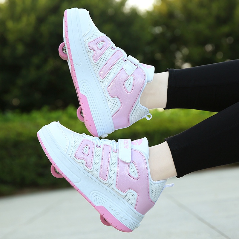 Jual Sepatu Roda 2 Heelys Helis Lampu LED Menyala Charge anak Orang ...