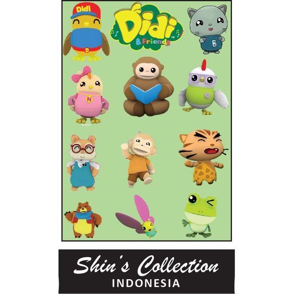 Jual Sticker stiker murah anti air Didi and friends 1 pc | Shopee Indonesia