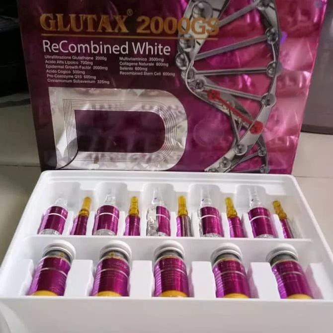 Jual Glutax 2000GS Recombine White Original (10 ampul) | Shopee Indonesia